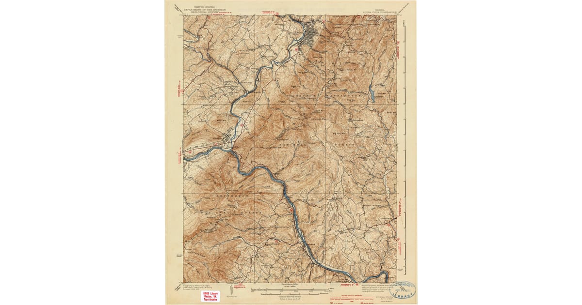 1940 Map of Buena Vista, Amherst County, VA — High-Res | Pastmaps