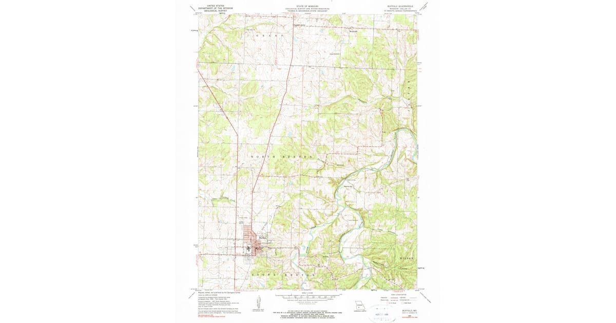 1960s Maps of Pumpkin Center, MO | Pastmaps