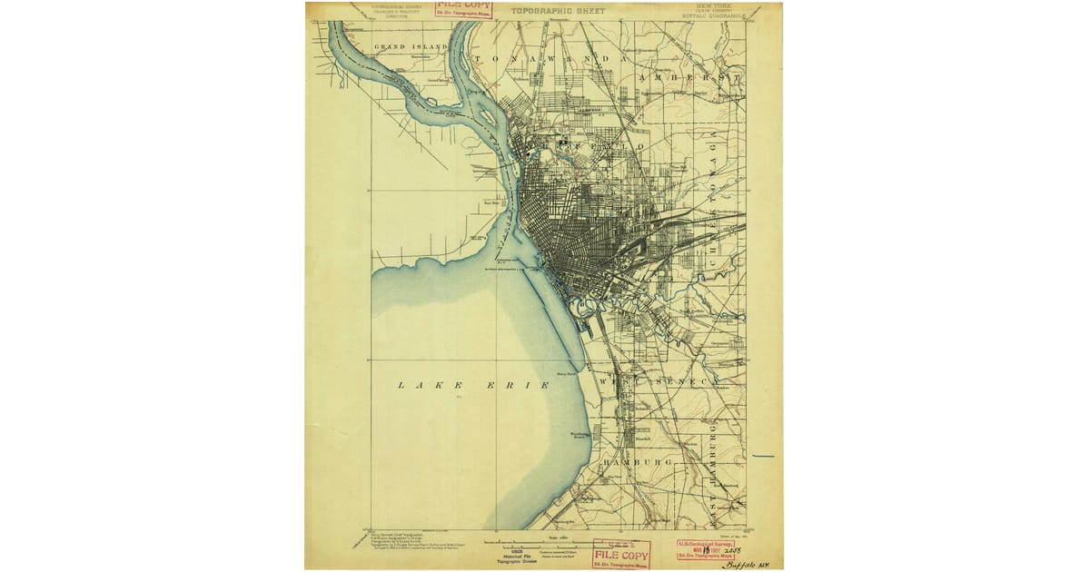 1901 Map of Buffalo, NY — High-Res | Pastmaps
