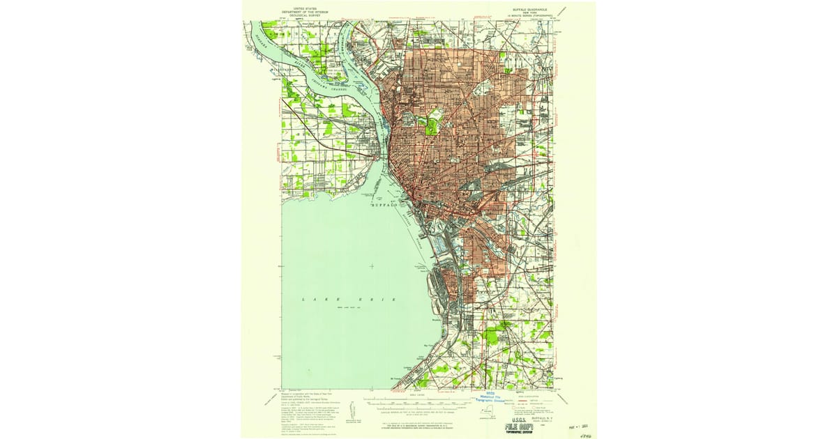 1948 Map of Buffalo, NY — High-Res | Pastmaps