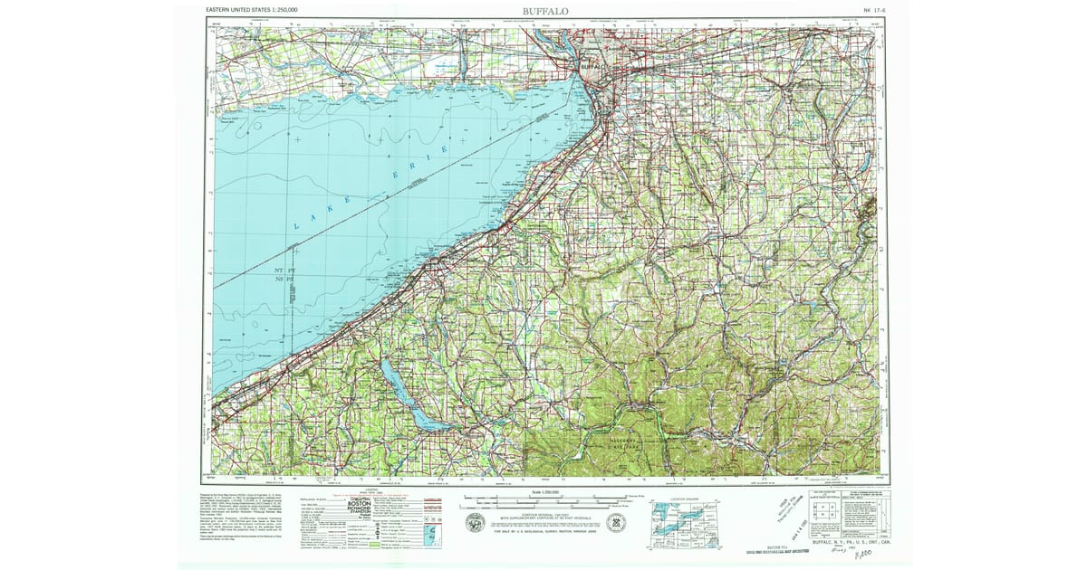 1962 Map of Buffalo, NY — High-Res | Pastmaps