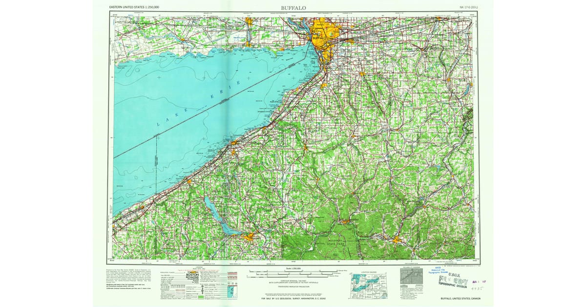 1967 Map of Buffalo, NY — High-Res | Pastmaps
