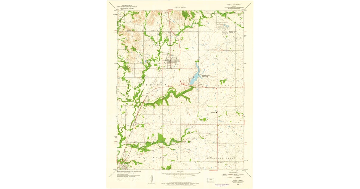 1959 Map of Buffalo, KS — High-Res | Pastmaps