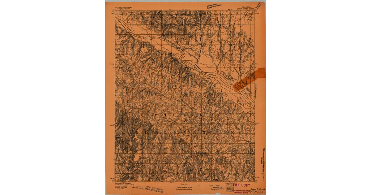 1893 Map of Buggy Creek, Canadian County, OK — High-Res | Pastmaps