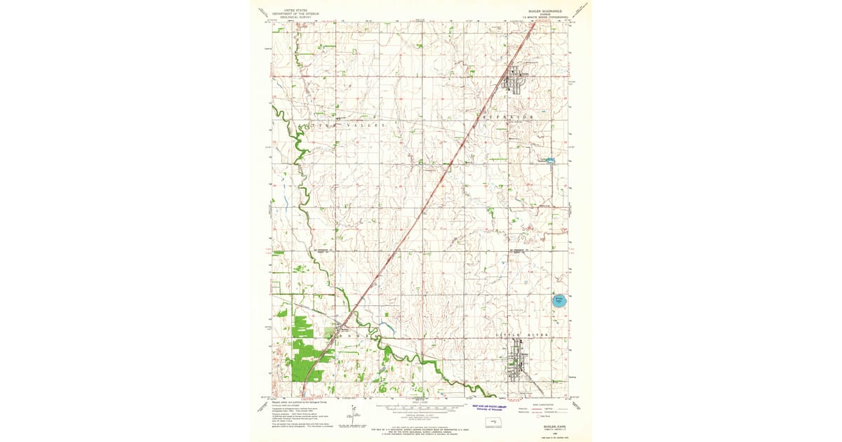 1965 Map of Buhler, KS — High-Res | Pastmaps