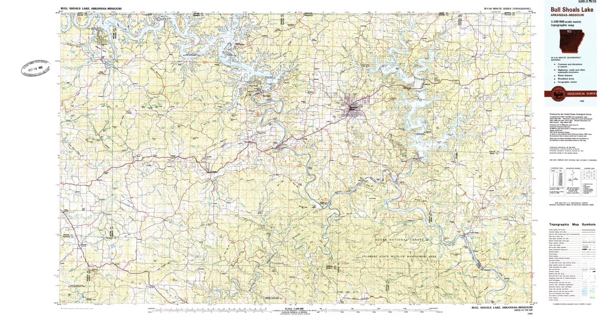 1980s Maps of Dodd City, AR | Pastmaps