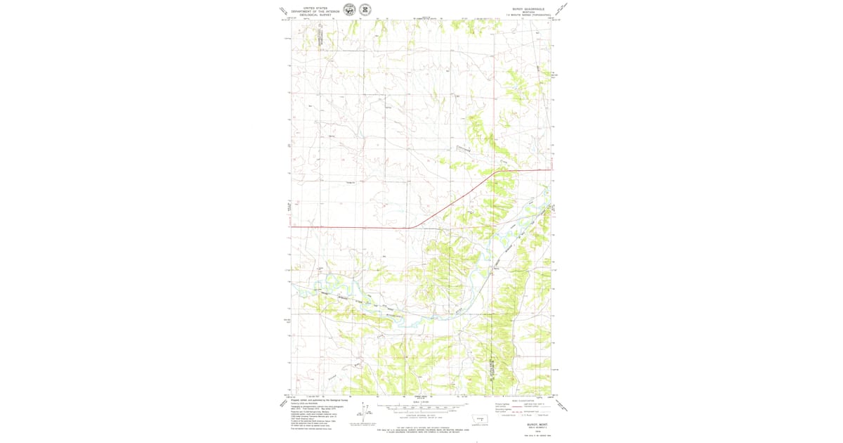 1979 Map of Bundy, Musselshell County, MT — High-Res | Pastmaps