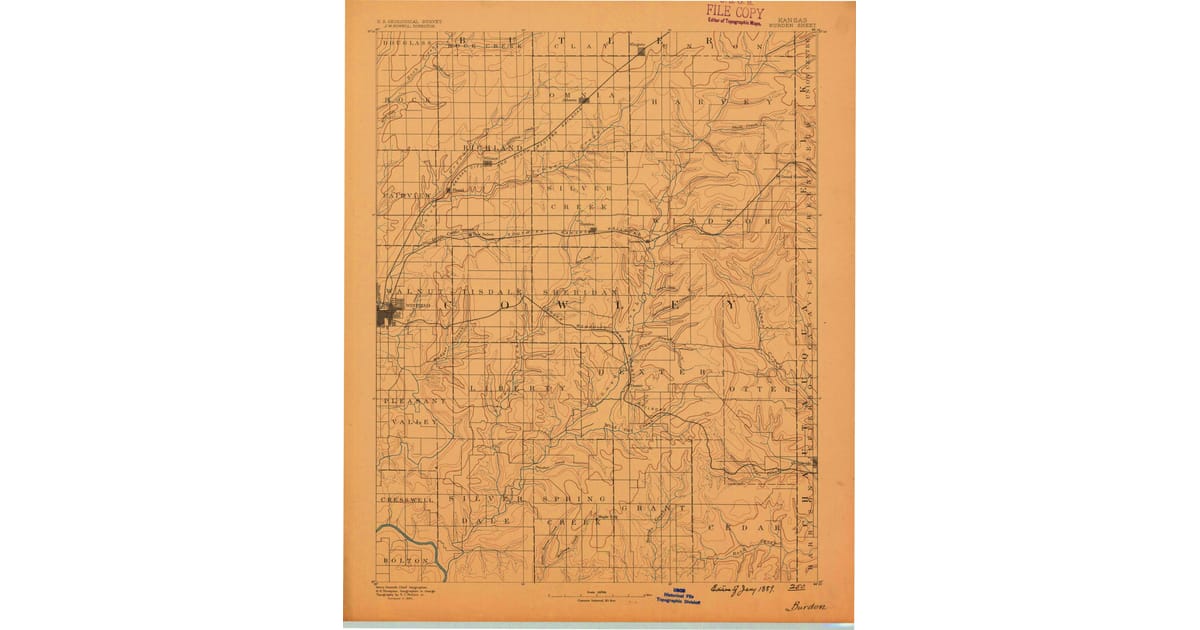 1800s (19th Century) Maps of Dexter, KS | Pastmaps