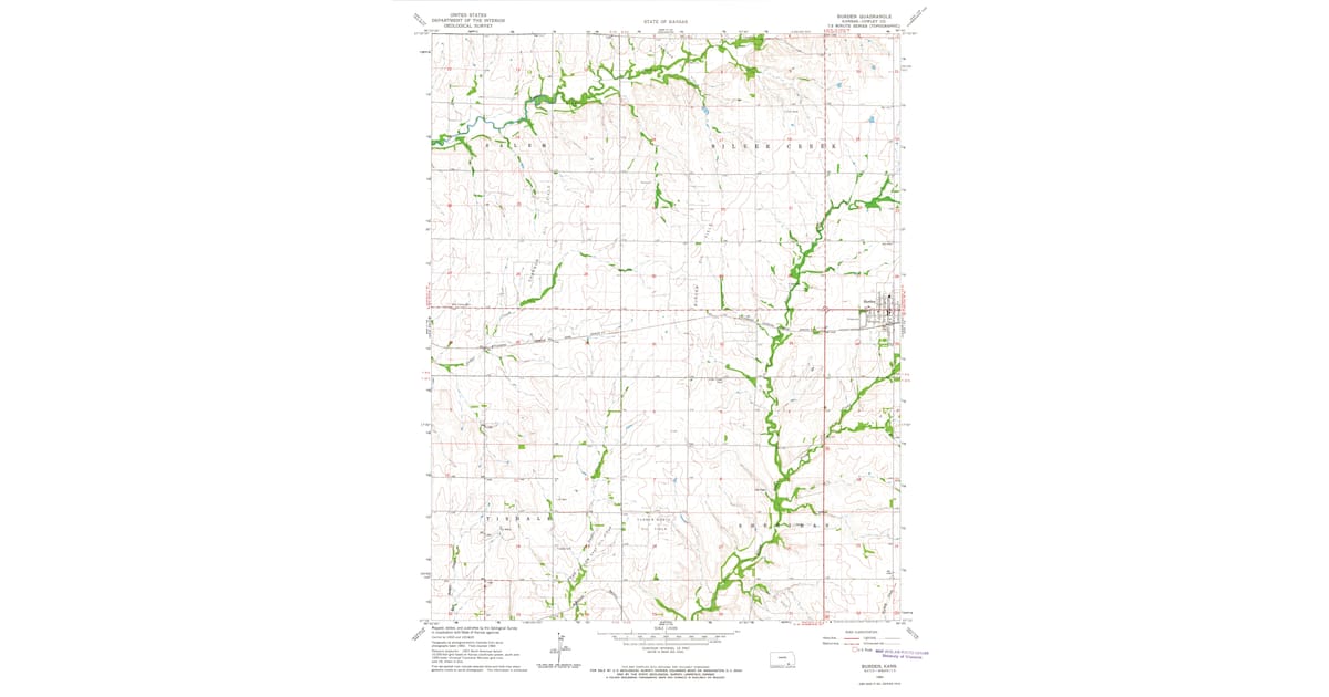 1964 Map of Burden, KS — High-Res | Pastmaps