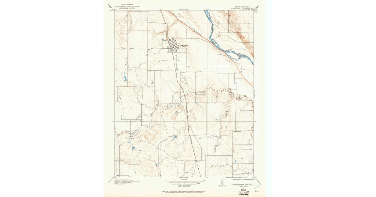 Old Maps of Cotton County, OK | Pastmaps