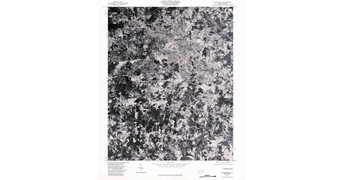 1980s Maps of Haw River, NC | Pastmaps