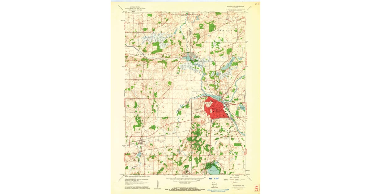 1960s Maps of Walworth County, WI | Pastmaps