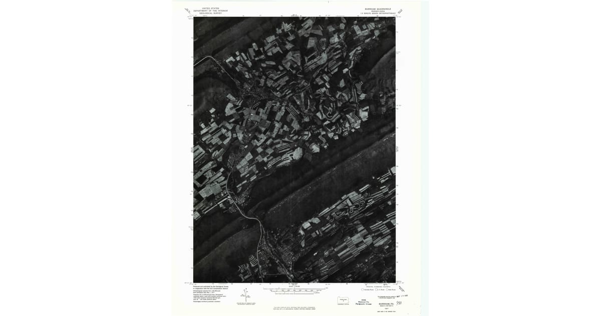 1977 Map of Burnham, PA — High-Res | Pastmaps