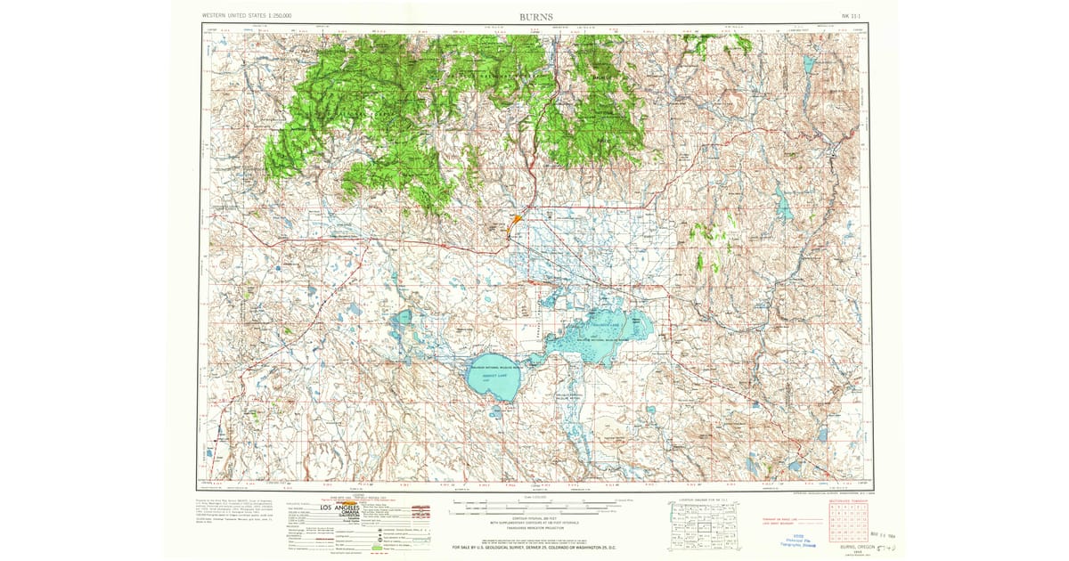 Old Maps of Beulah, OR for Academic Research | Pastmaps
