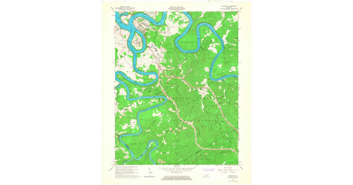 1960s Maps of Wayne County, KY | Pastmaps