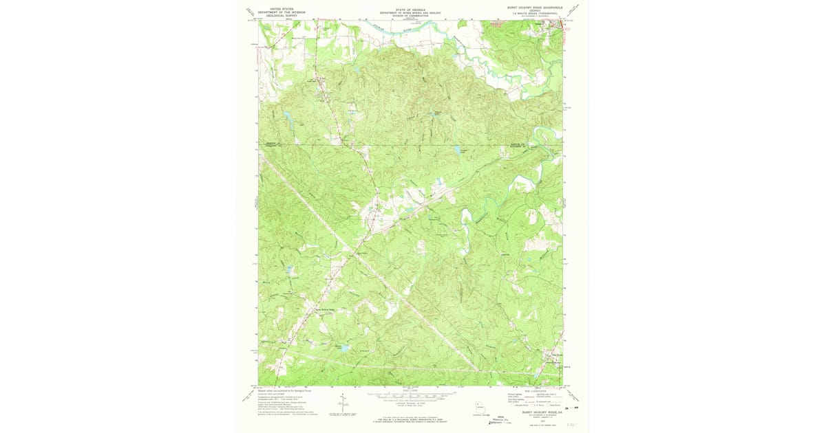 1970s Maps of Paulding County, GA | Pastmaps
