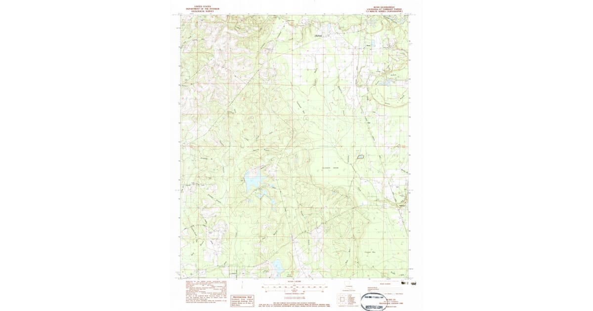 1983 Map of Bush, St. Tammany Parish, LA — High-Res | Pastmaps