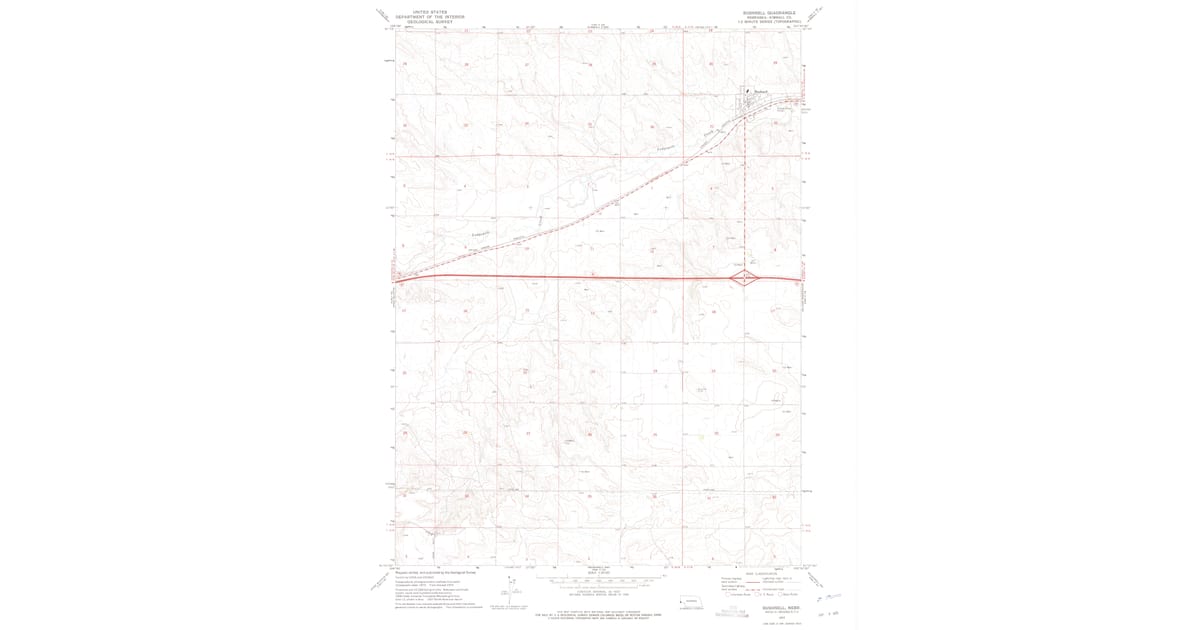 1972 Map of Bushnell, NE — High-Res | Pastmaps