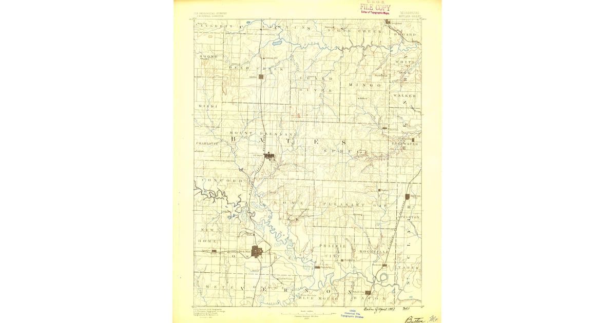 Old Maps of Appleton City, MO for Hiking & Exploration | Pastmaps