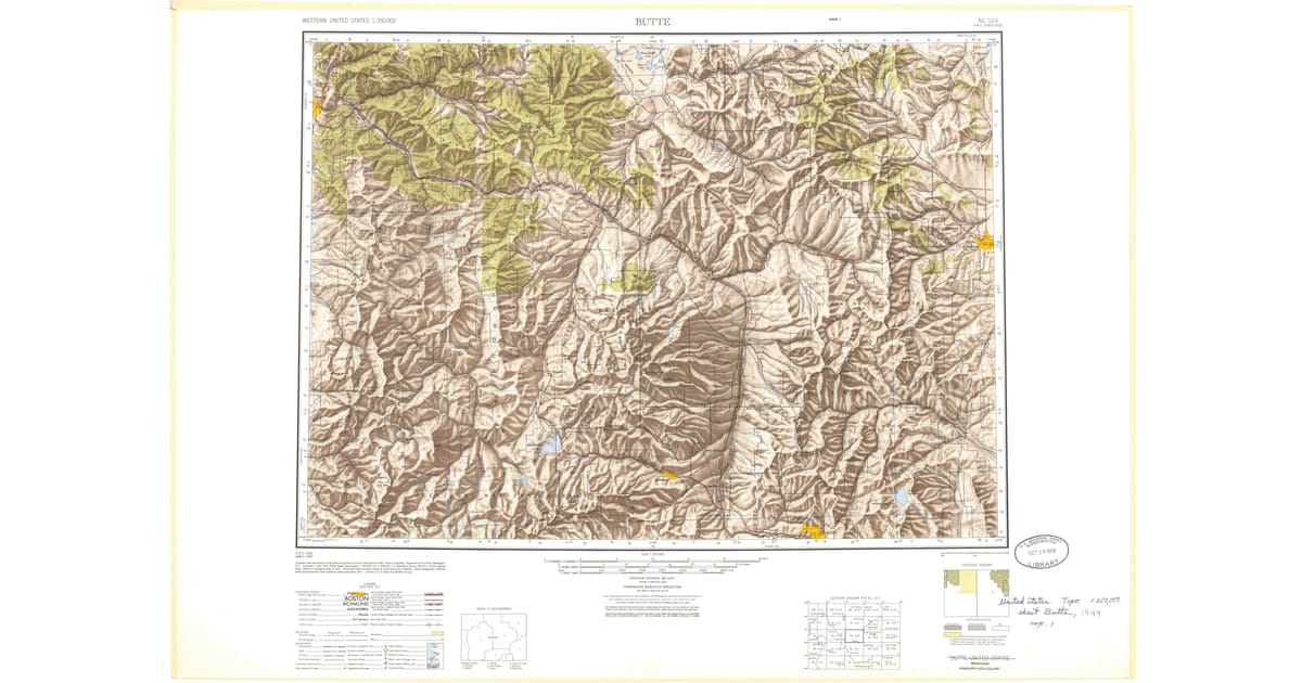 1947 Map of Butte, MT — High-Res | Pastmaps