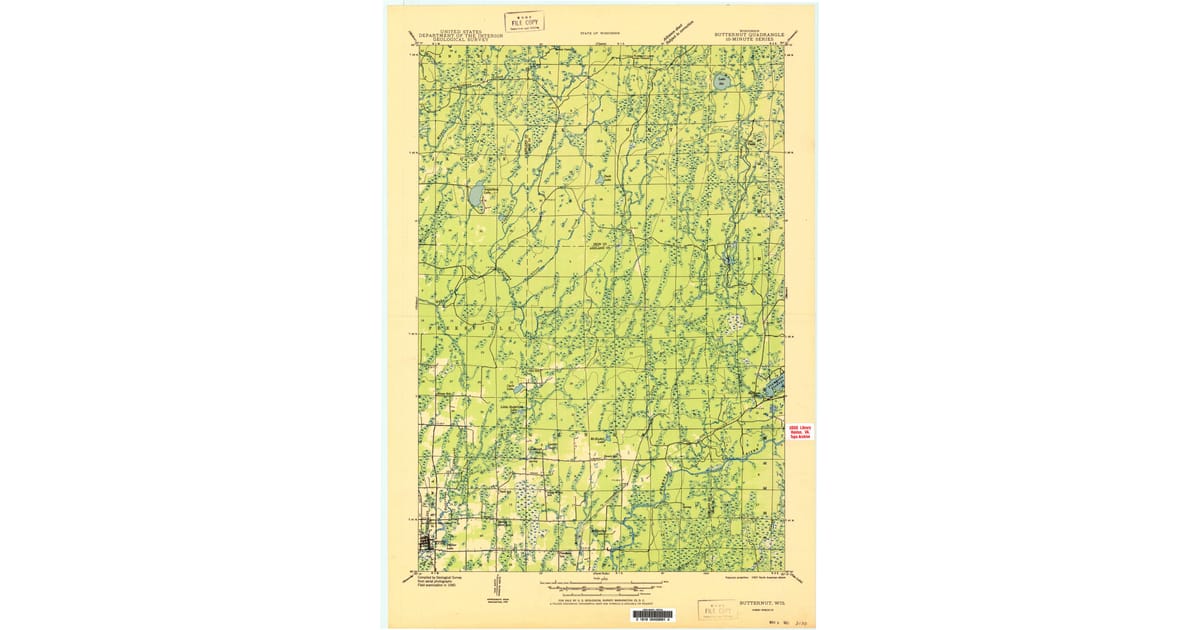 1950s Maps of Ashland County, WI | Pastmaps