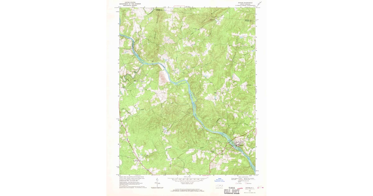 1960s Maps of Stonecrest At Norwood, Chatham County | Pastmaps