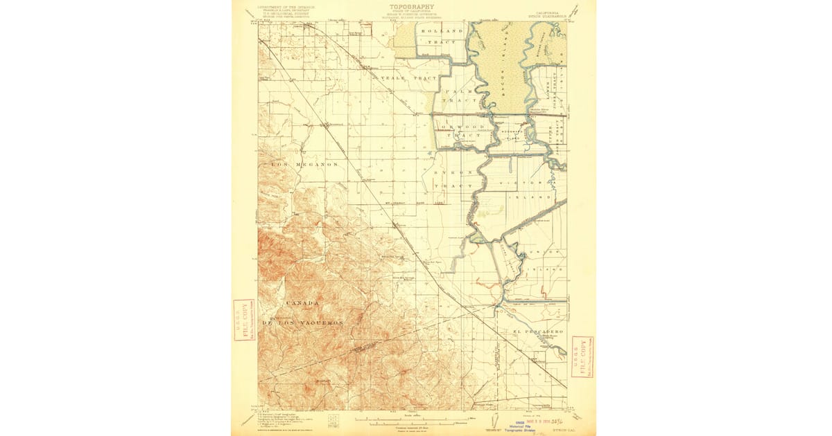 1916 Map of Byron, CA — High-Res | Pastmaps