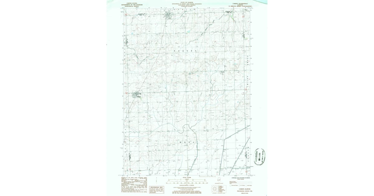 1986 Map of Cabery, IL — High-Res | Pastmaps