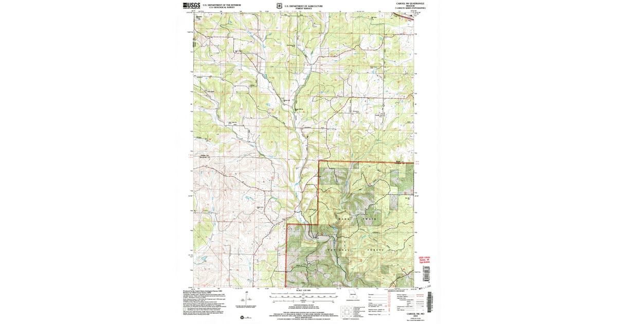2004 Map of Cabool SW, Texas County, MO — High-Res | Pastmaps