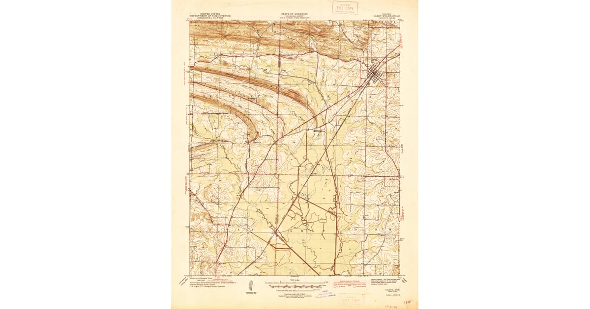 1941 Map of Cabot, AR — High-Res | Pastmaps