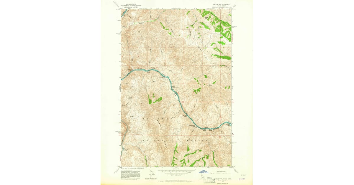 1960s Maps of Wallowa County, OR | Pastmaps