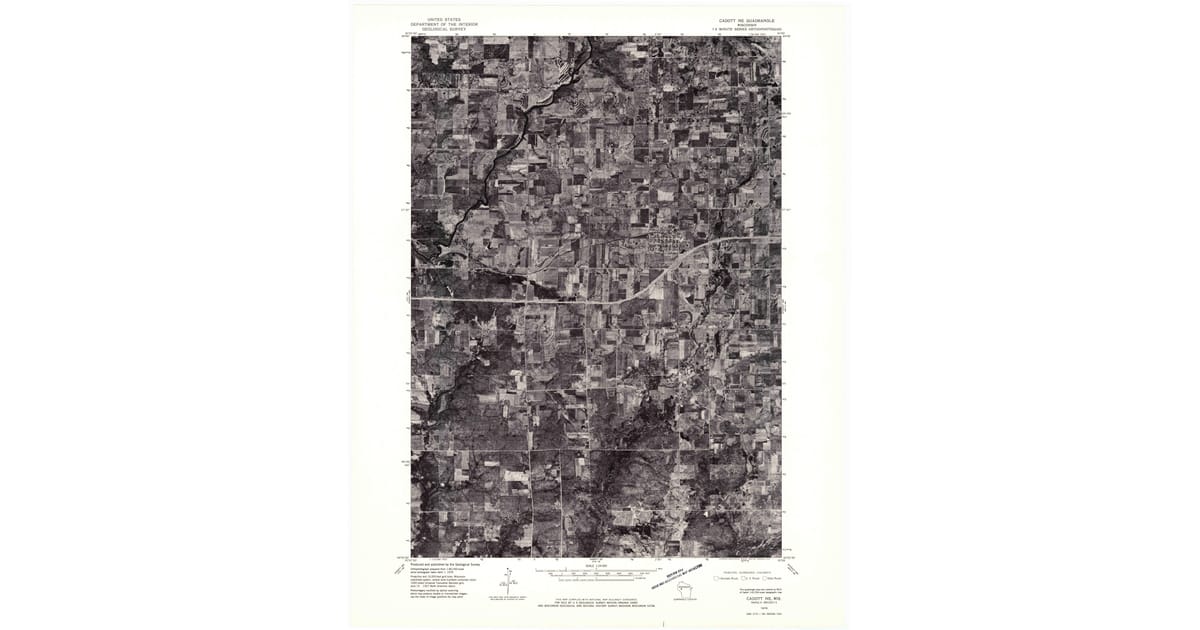 1976 Map of Cadott NE, Chippewa County, WI — High-Res | Pastmaps
