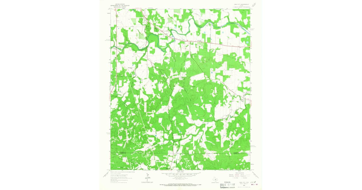1963 Map of Cain City, Gillespie County, TX — High-Res | Pastmaps