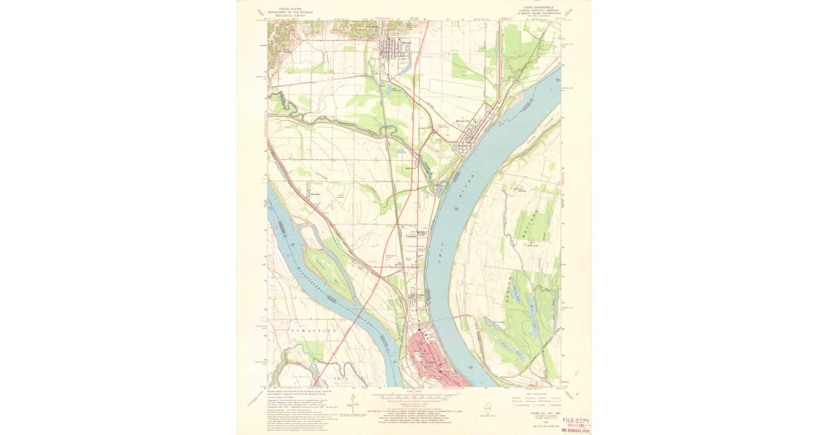 1967 Map of Cairo, IL — High-Res | Pastmaps