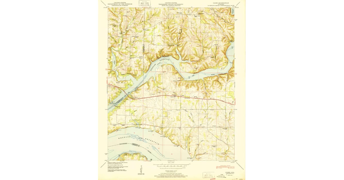 1950 Map of Cairo, Limestone County, AL — High-Res | Pastmaps