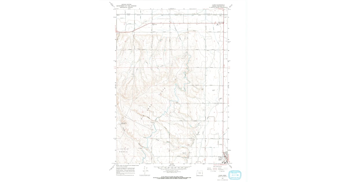 1967 Map of Cairo, Malheur County, OR — High-Res | Pastmaps
