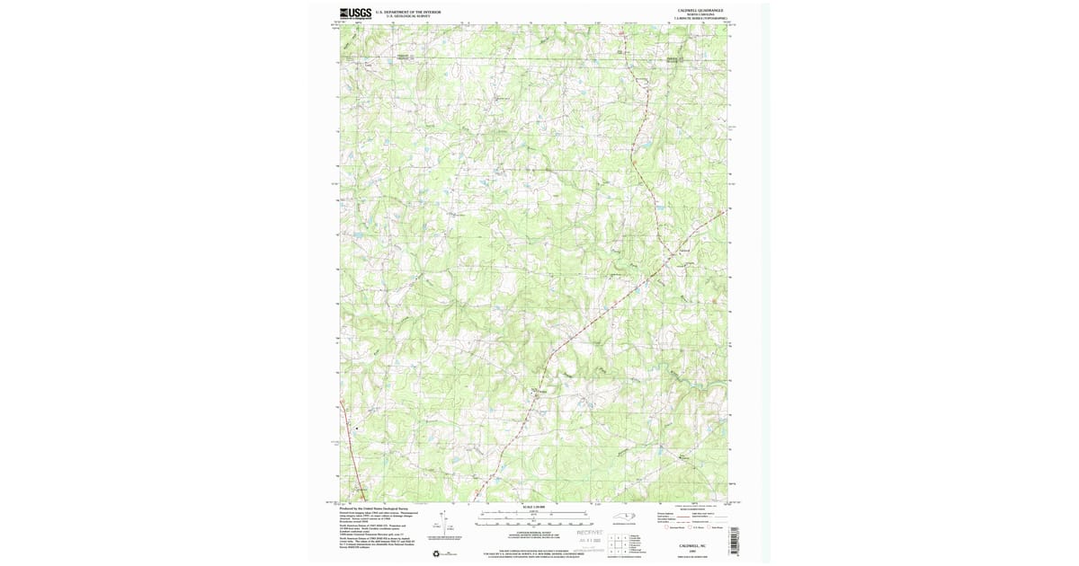 1997 Map of Caldwell, Orange County, NC — High-Res | Pastmaps
