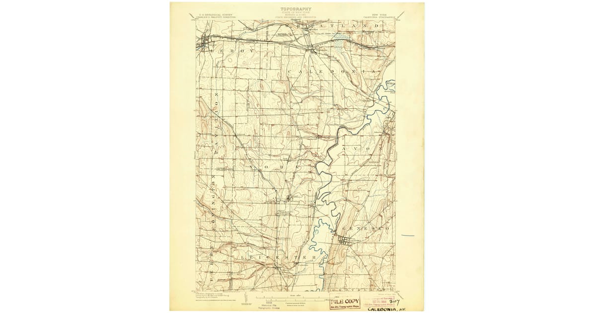 Old Historical Maps of Leicester, NY | Pastmaps