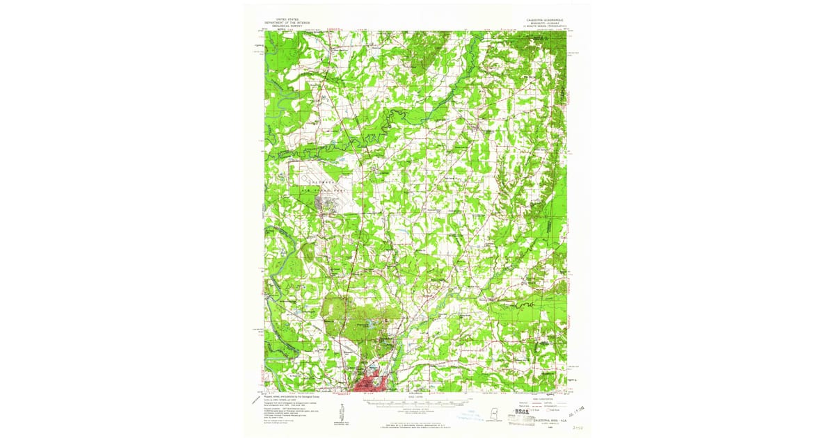 1960s Maps of Monroe County, MS | Pastmaps