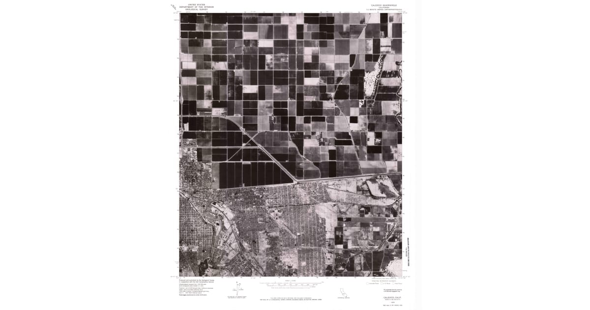 1976 Map of Calexico, CA — High-Res | Pastmaps