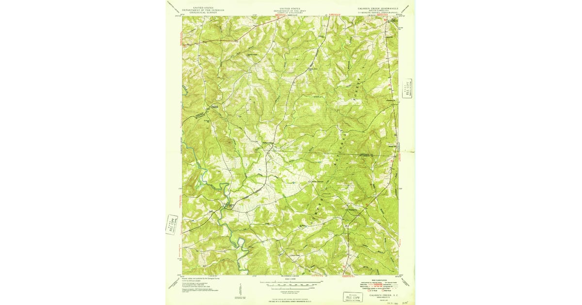 1940s Maps of Charleston Crossroads, SC | Pastmaps