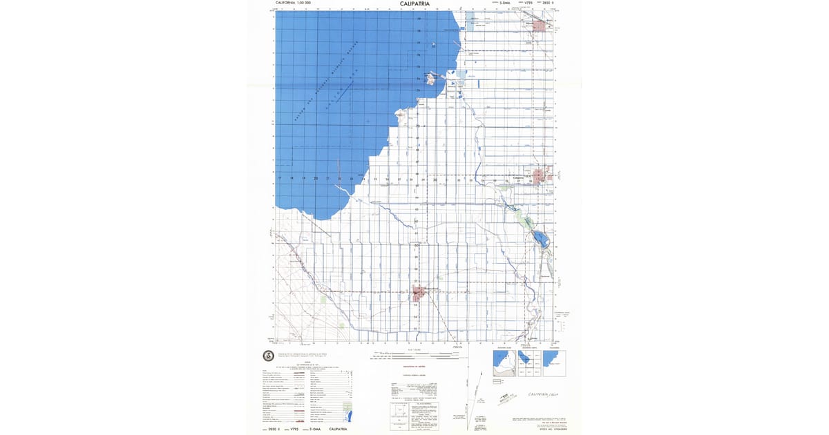 1970s Maps of Brawley, CA | Pastmaps