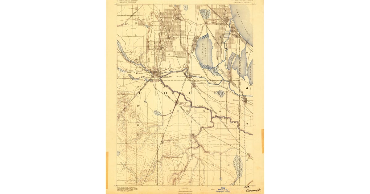 Old Maps of Country Club Hills, IL for Genealogy | Pastmaps