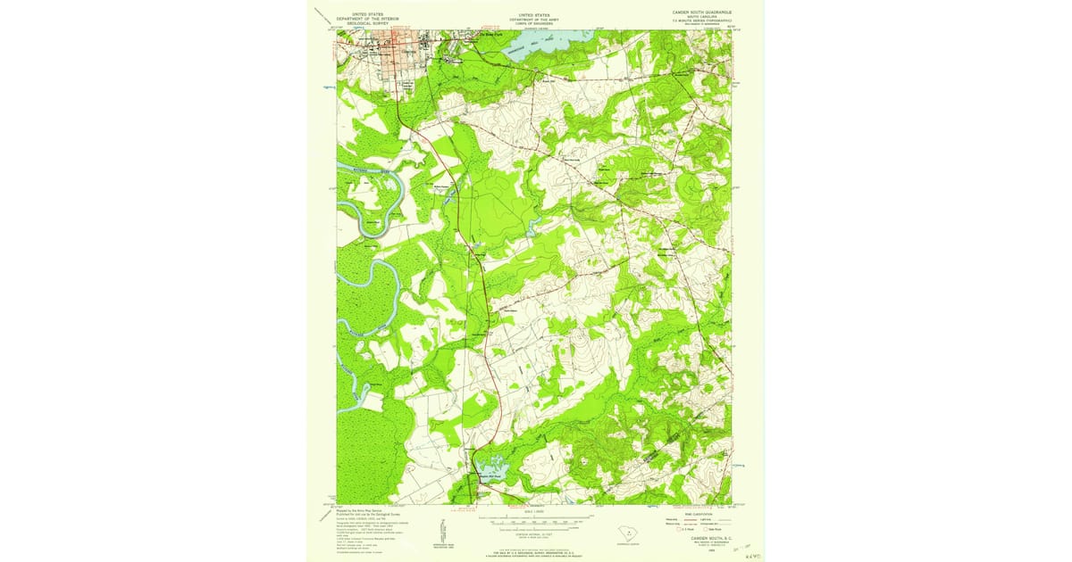 1950s Maps of Sumter County, SC | Pastmaps