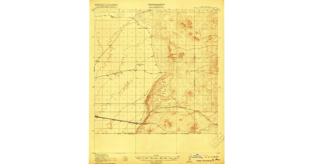 Old Historical Maps of Arena, NM | Pastmaps