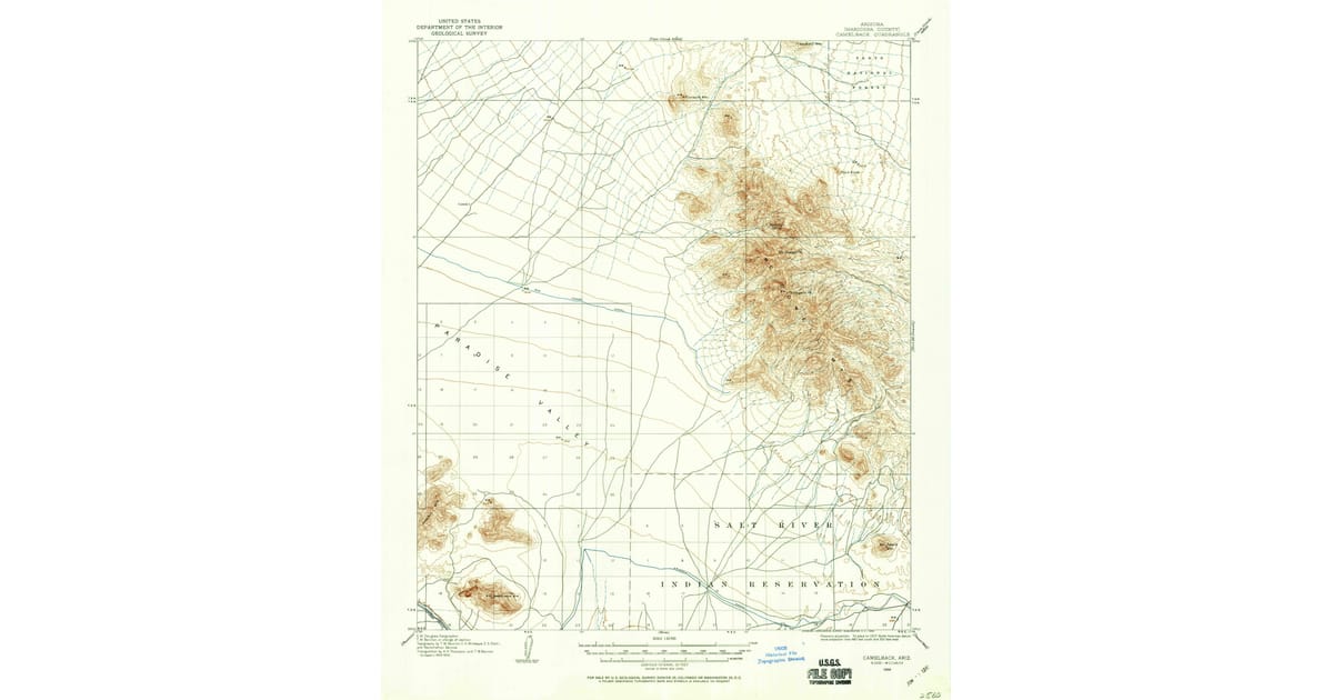 Old Maps of Phoenix, AZ | Pastmaps