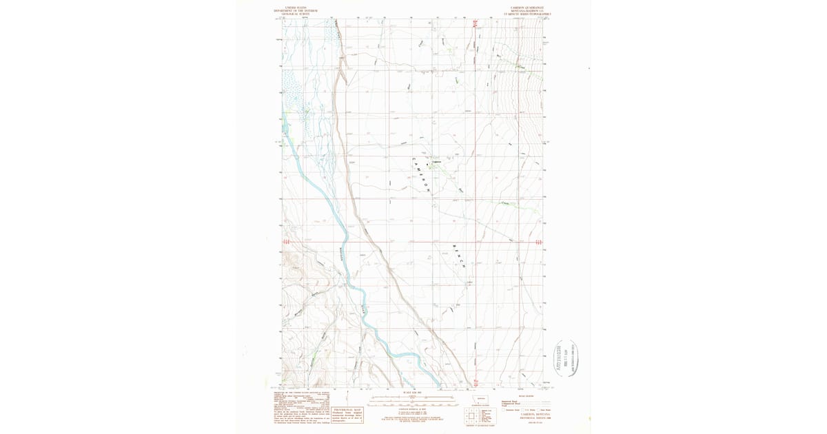 1988 Map of Cameron, Madison County, MT — High-Res | Pastmaps