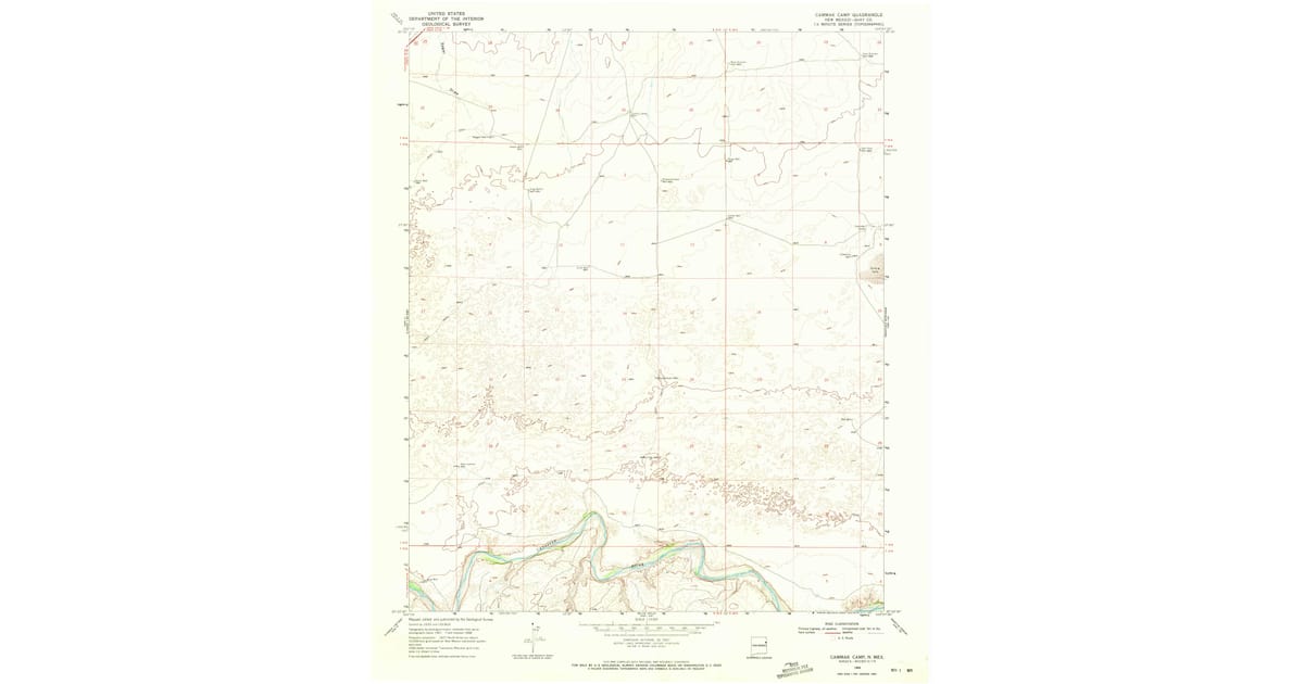 1968 Map of Cammak Camp, Quay County, NM — High-Res | Pastmaps