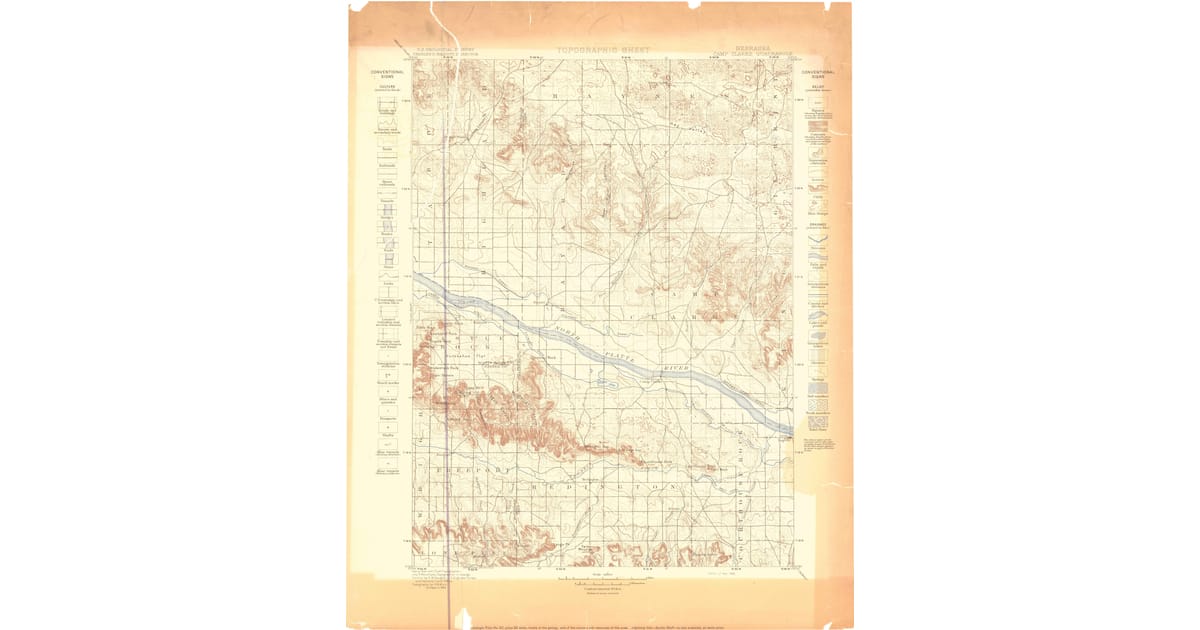 1898 Map of Camp Clarke, Morrill County, NE — High-Res | Pastmaps