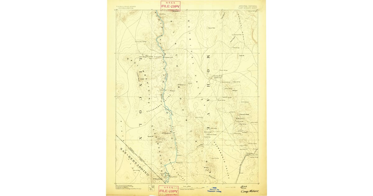 1890s Maps of Clark County, NV | Pastmaps
